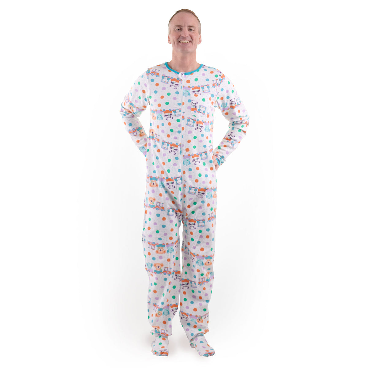 Rearz - Critter Caboose Zippered Adult Footed Jammies – Universal Diapers